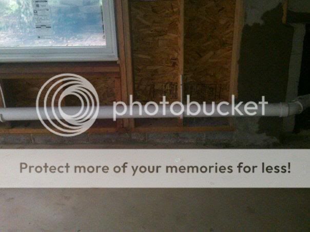 Waste line location ALONG basement wall?