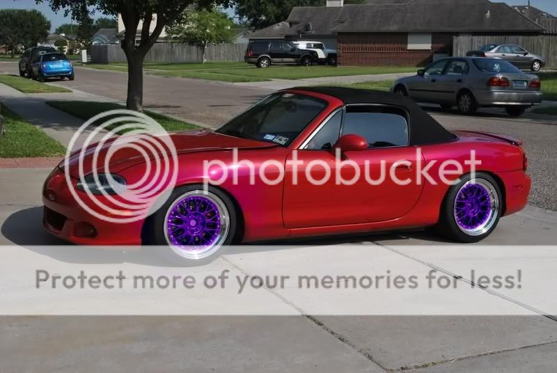 Purple wheels on red NB pic request | ClubRoadster.net
