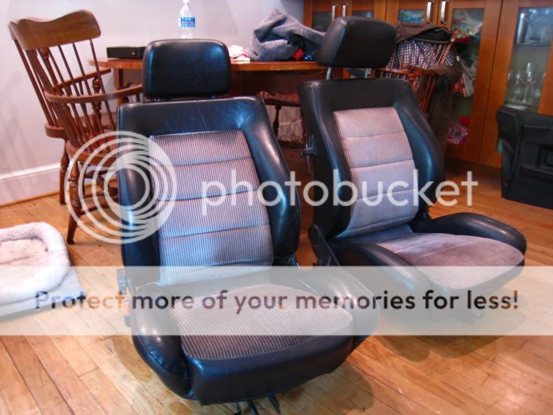FS: Mk2 Scirocco seats (front and back) black vinyl & grey fabric $50 ...