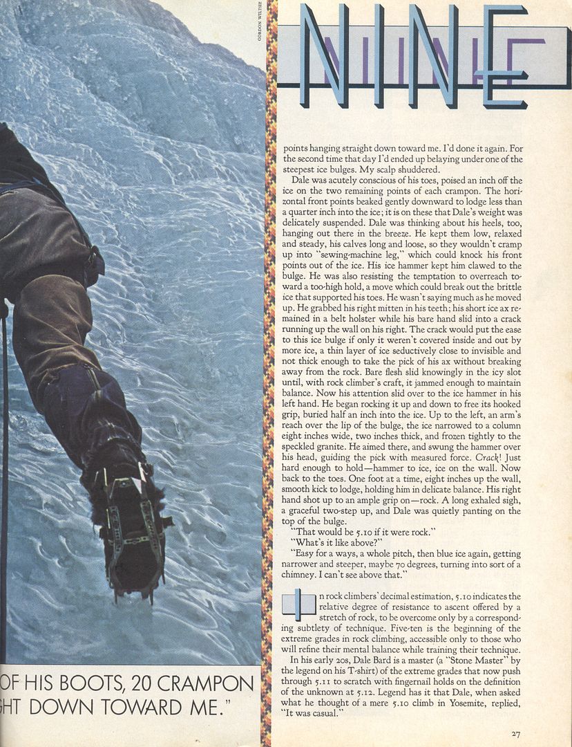 The Slippery Game- Doug Robinson On Ice Ascent 1971 :: SuperTopo Rock ...