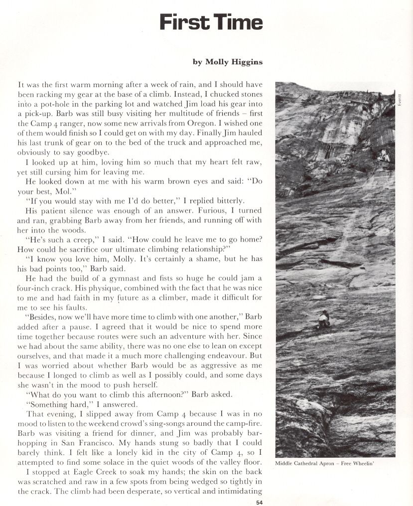 MOLLY HIGGINS :: SuperTopo Rock Climbing Discussion Topic