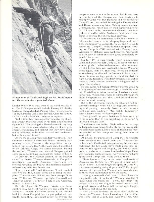 Fritz Wiessner- A Man For All Mountains :: SuperTopo Rock Climbing ...