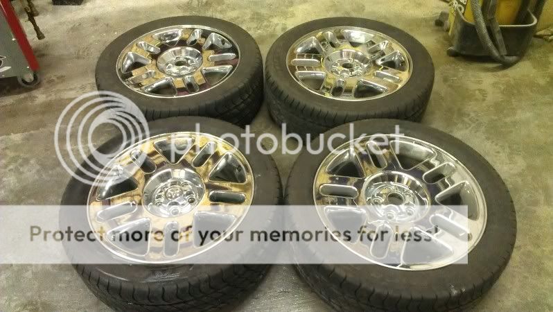 FS: 20" chrome clad rims and wheels also 4 Winter tires studded | Dodge ...