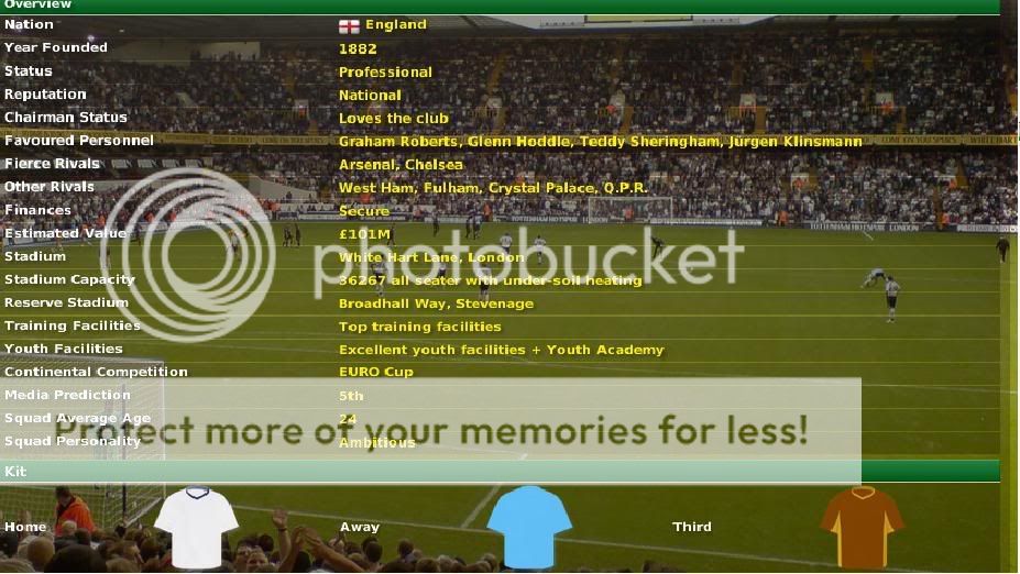 Tottenham Hotspur- A Brief Team Guide - Football Manager 2007 Forum ...